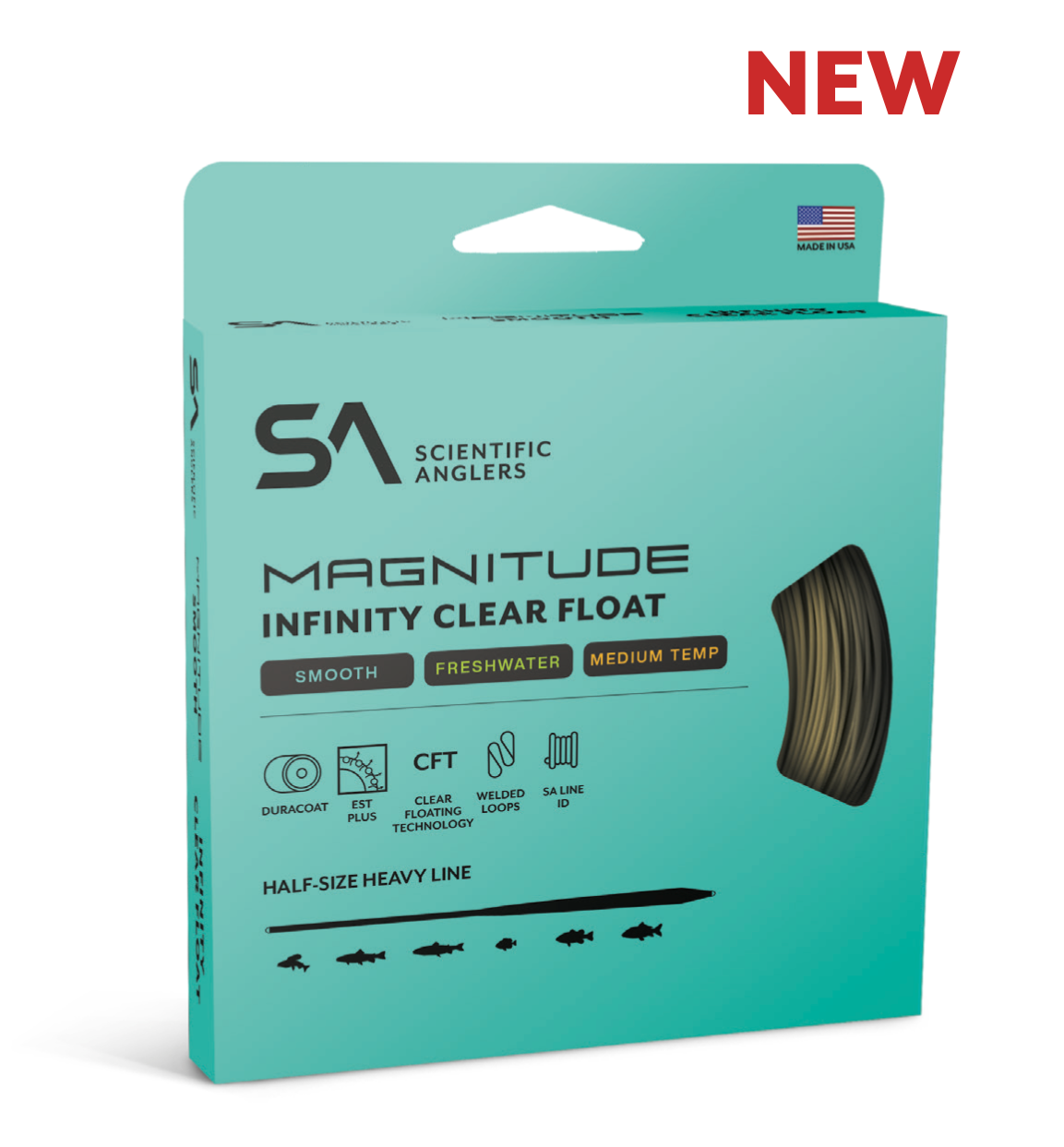 Scientific Anglers Magnitude Smooth Infinity Fly Line with Clear Float ...