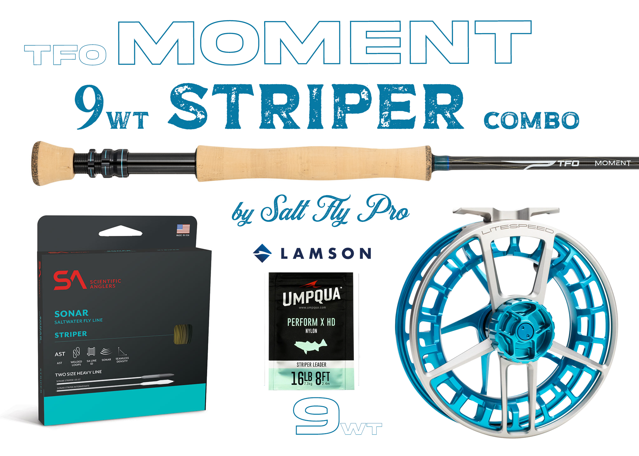 TFO Moment 9wt STRIPER Combo Fly Rod Outfit - New! – Salt Fly Pro
