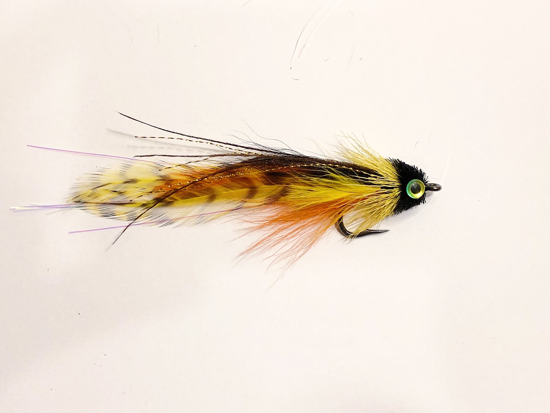 Andino Deceiver - Black / Yellow #4/0 - Ben Piercy Custom Flies - Excl ...